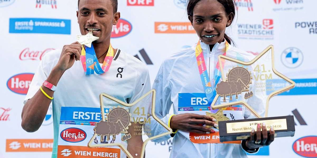 Äthiopier Regasa und Weldu aus Eritrea gewinnen Vienna City Marathon ...