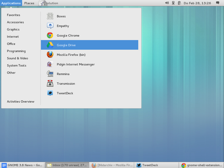 Erste Beta für GNOME 3.8 mit "Classic"-Modus - Linux-Unix - derStandard ...