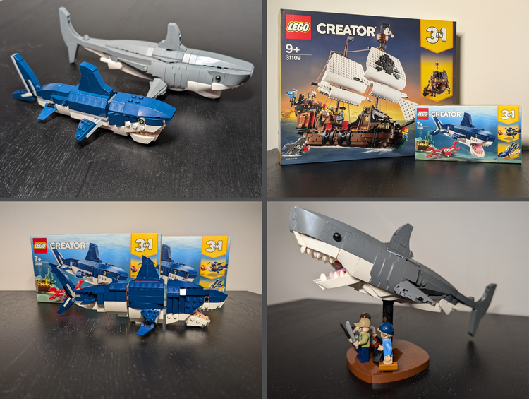 Ein Lego-Set mit Biss? Was der "echte" Weiße Hai aus Bausteinen verrät ...