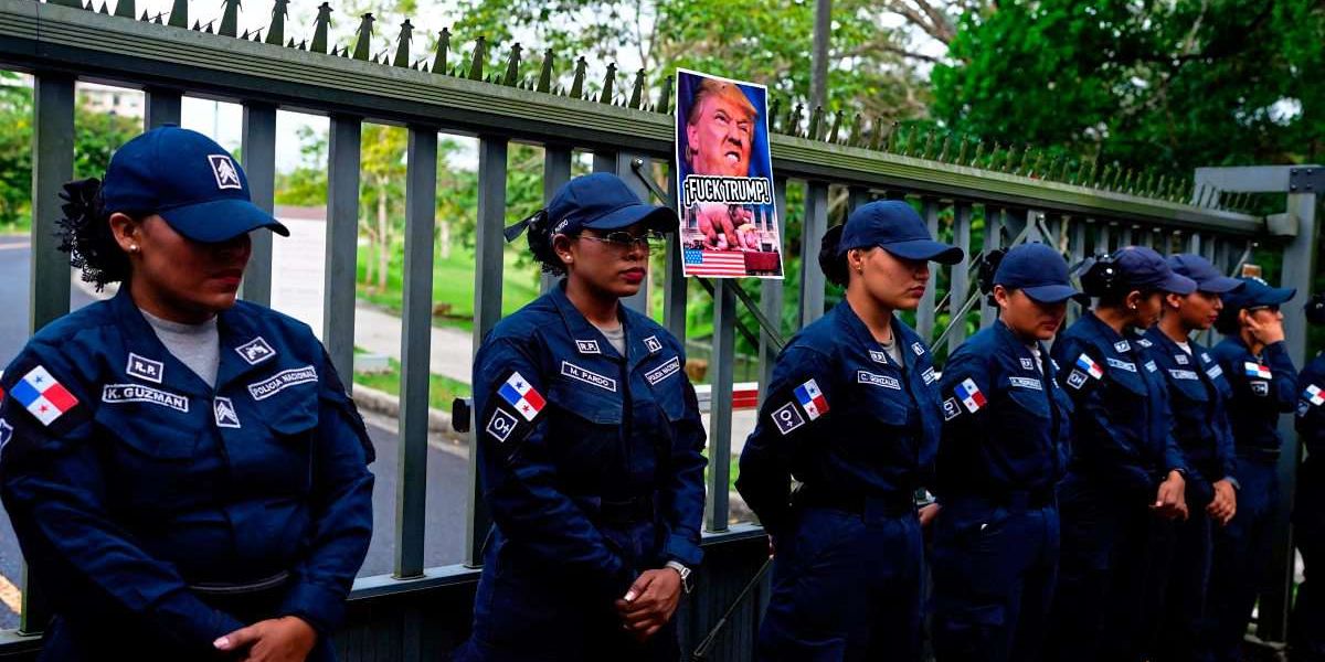 Nach Trump-Drohung: Demonstrationen vor US-Botschaft in Panama - USA ...