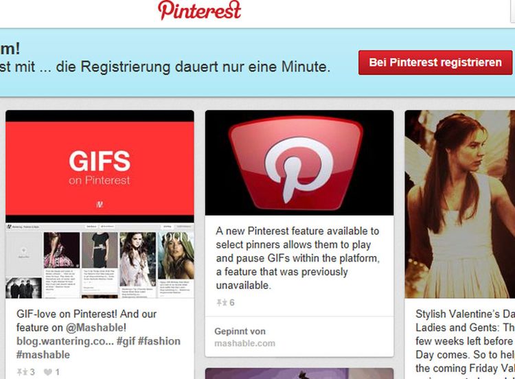Pinterest experimentiert mit animierten GIFs - Social Media ...