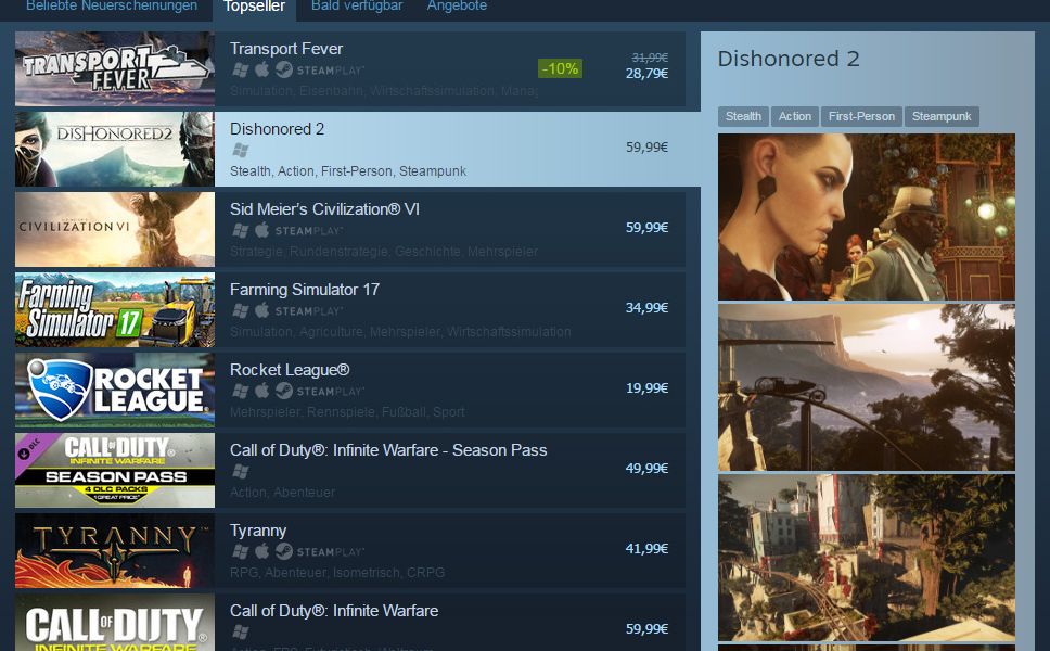 Spielestore Steam startet neues Design - Games - derStandard.at › Web